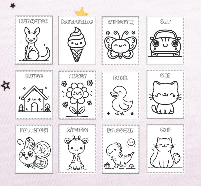 200 Printable Coloring Pages, Fun for Kids, Perfect for Coloring Books ...