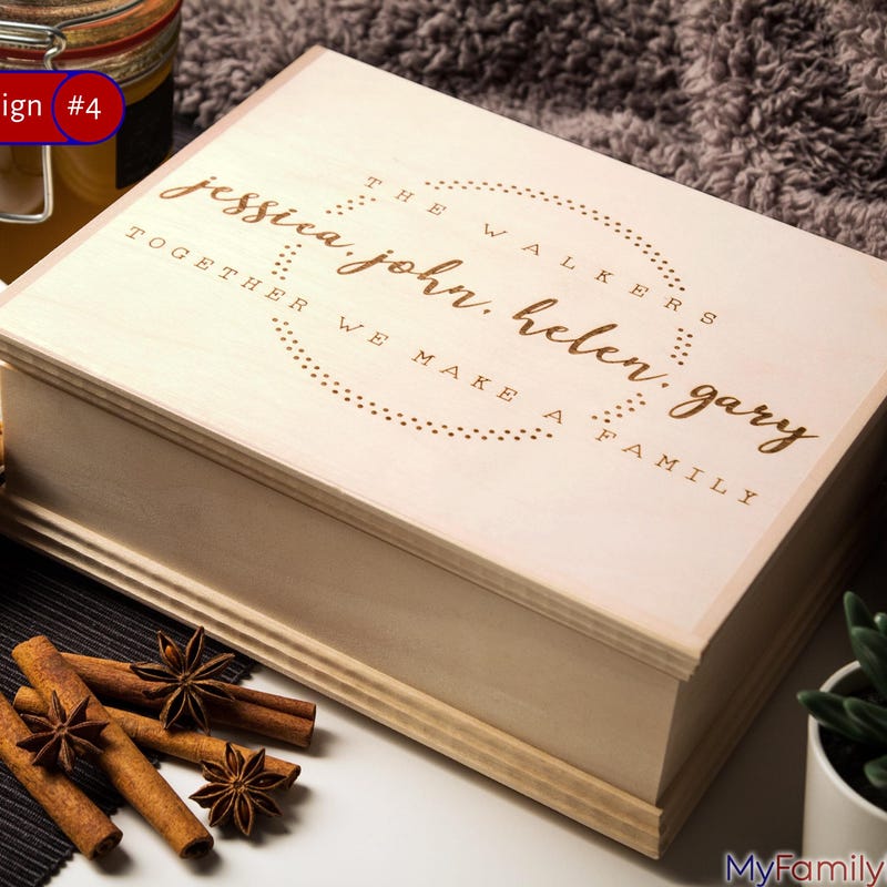 Wooden Tea Box - Etsy