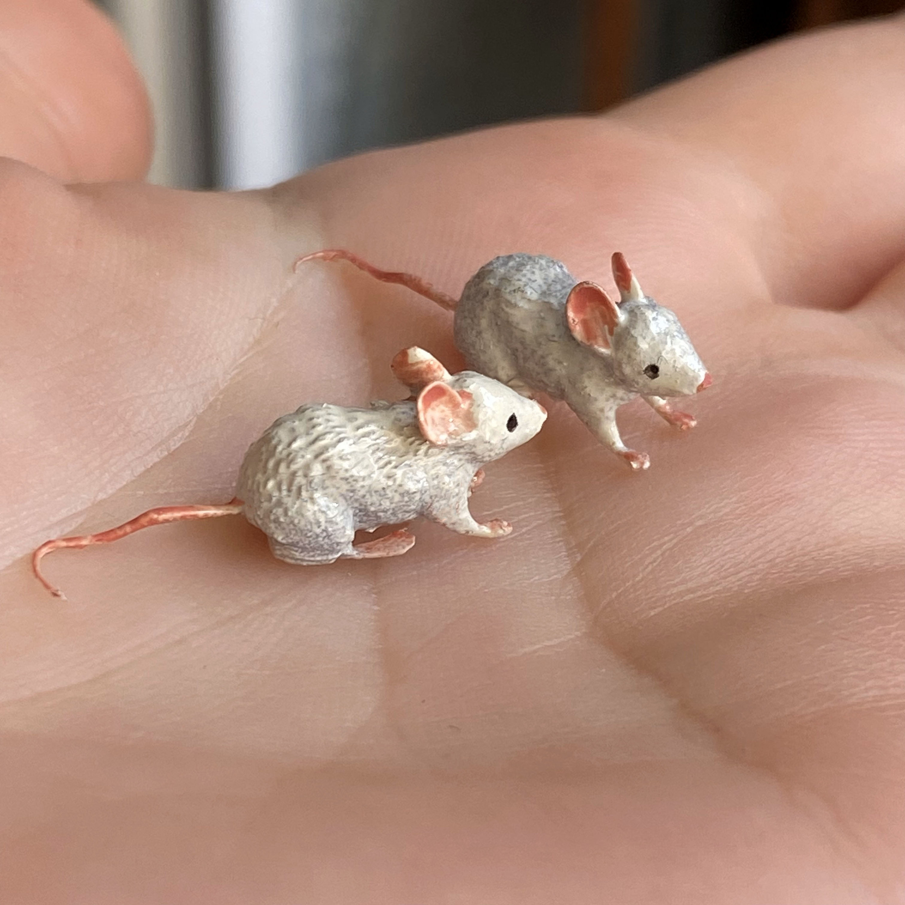 Miniature White Mouse, 1:12 Scale and 3D Printed - Etsy