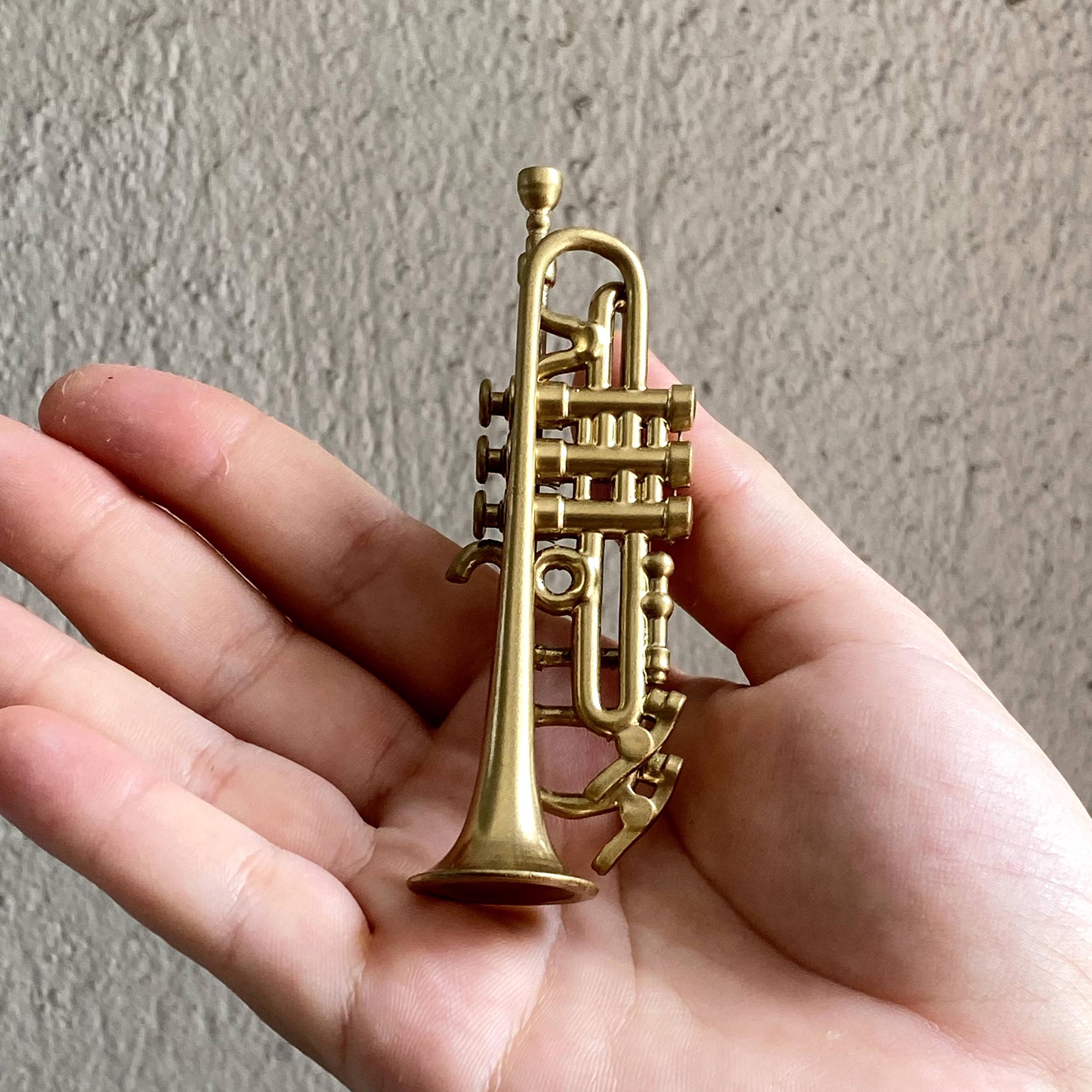 Dollhouse Miniature Trumpet, Musical Instrument, Custom Scale (3D ...