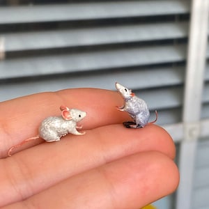 Miniature White Mouse, 1:12 Scale and 3D Printed (set of 2) - Etsy
