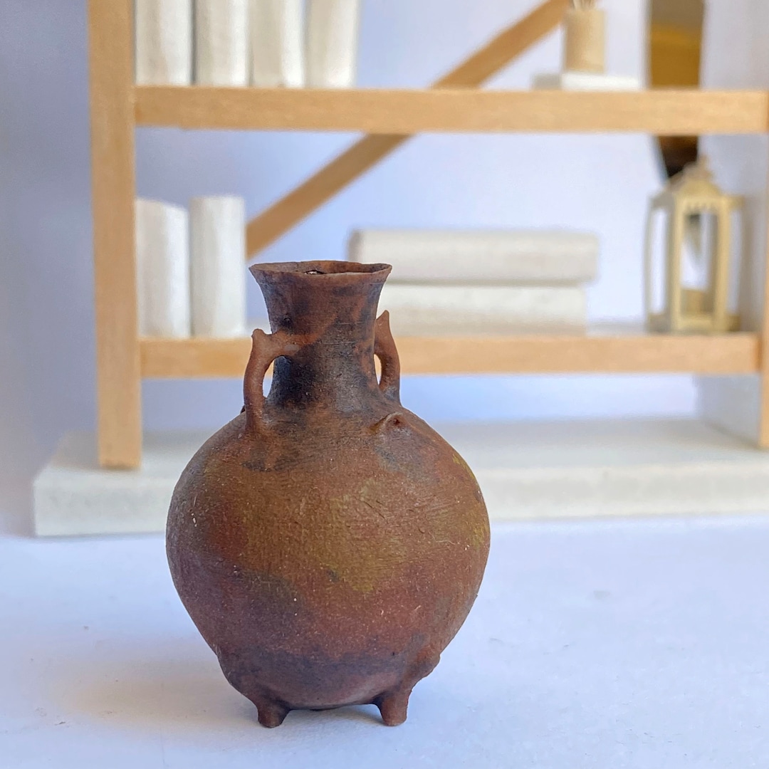 Miniature Ancient Greek Ceramic Amphorafor Diorama and Dollhouse (3d ...