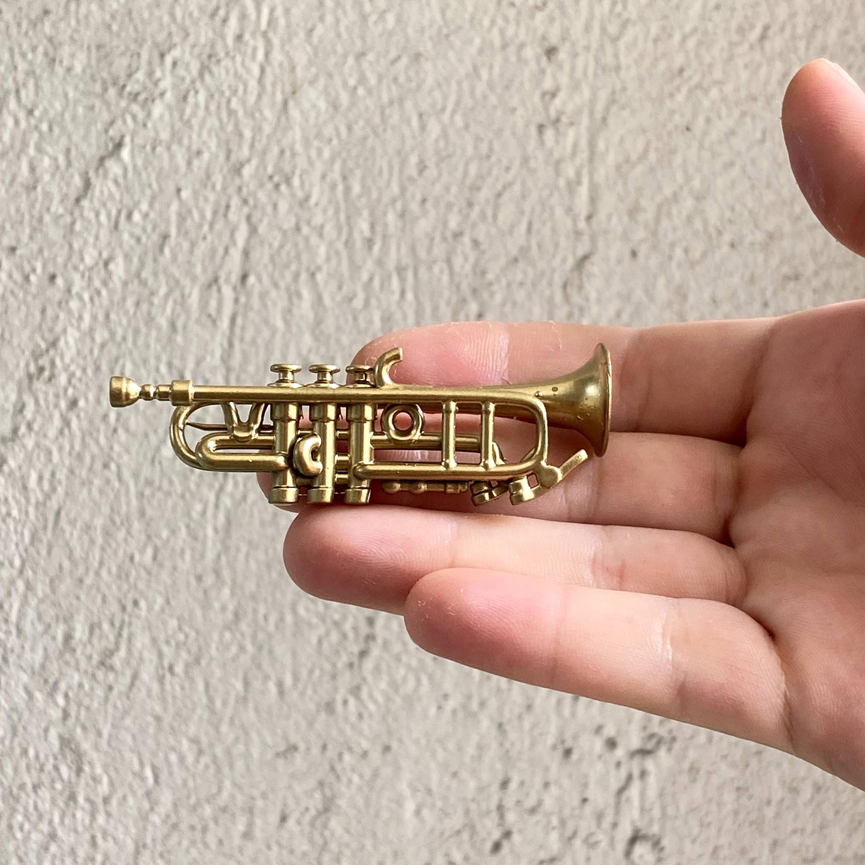 Dollhouse Miniature Trumpet, Musical Instrument, Custom Scale (3D ...