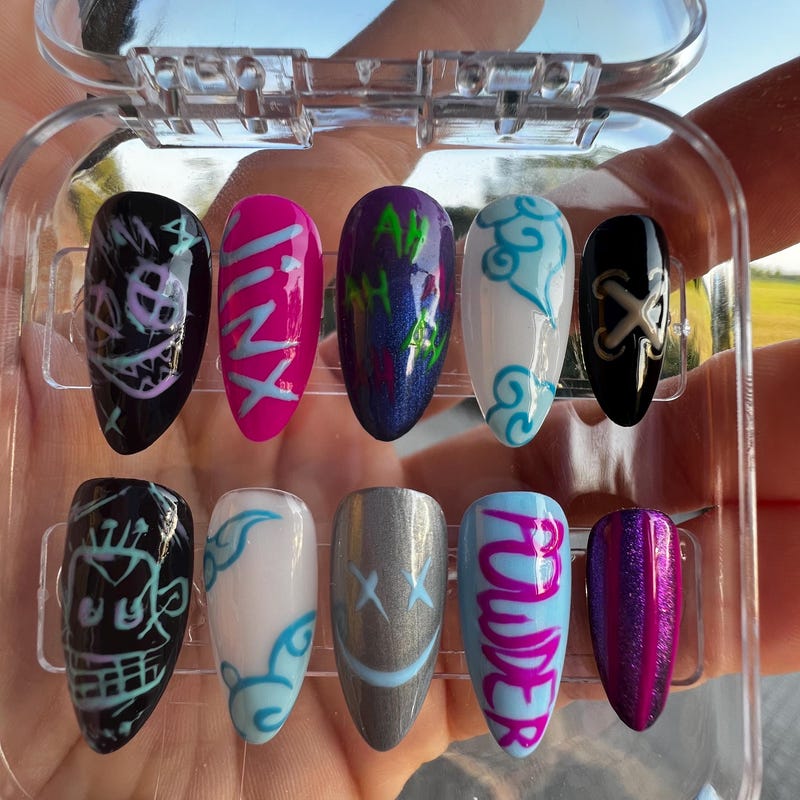 Arcane Jinx Nails - Etsy
