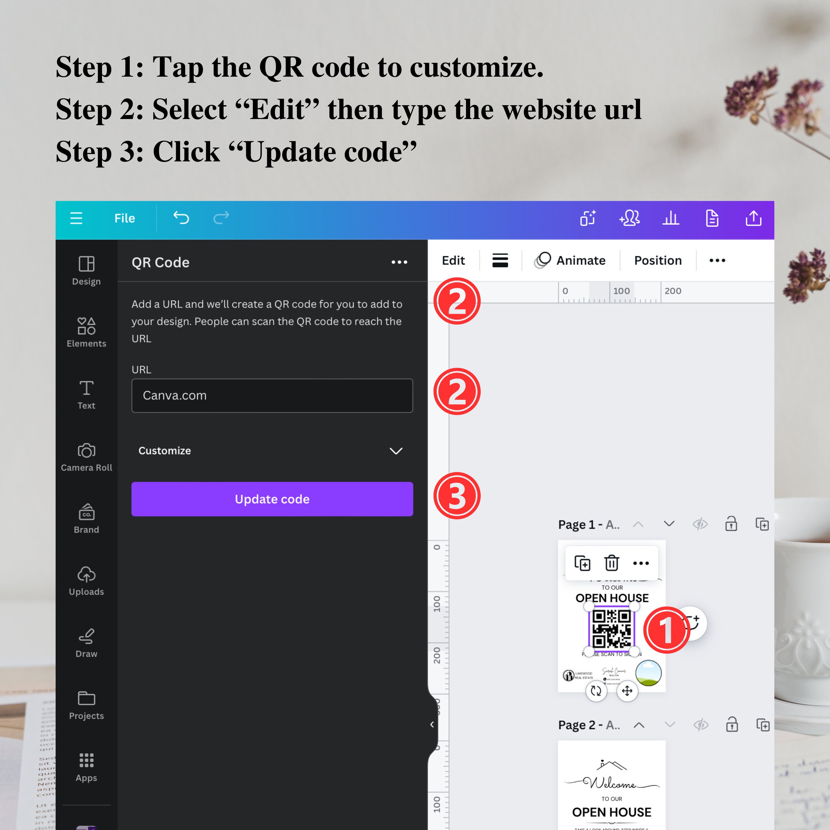 School Supply Drive Flyer With QR Code Editable Template Canva ...