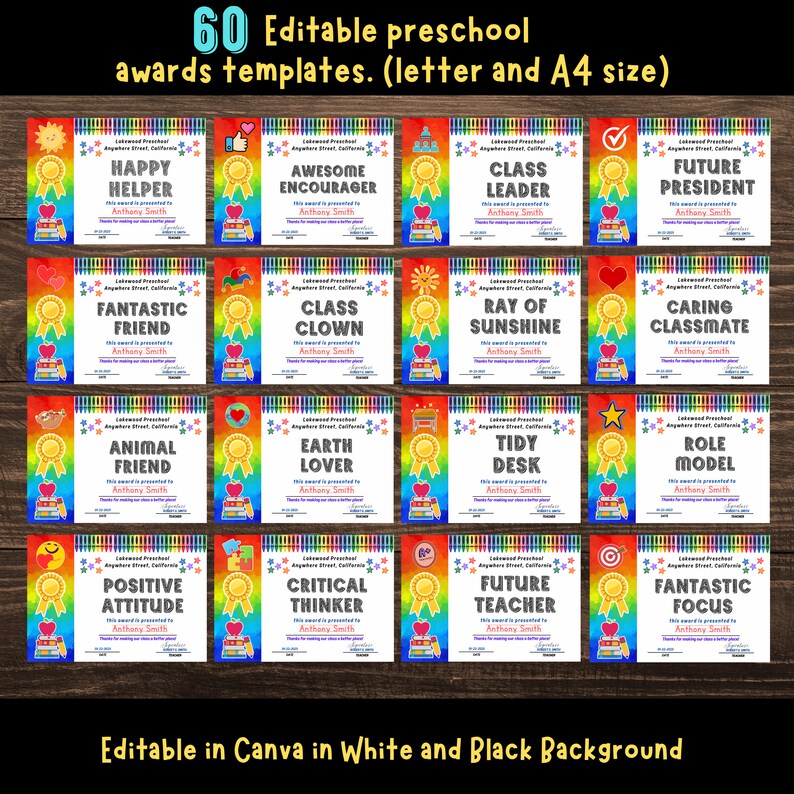 Preschool Graduation Invitation Graduate Keepsake Diploma Awards ...