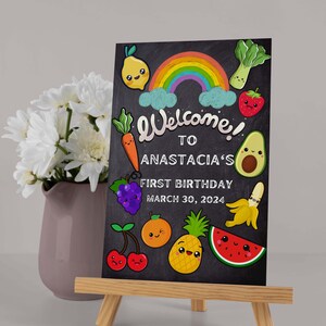 Dancing Fruits Birthday Party Decorations Kawaii Fruits Bday Deco ...