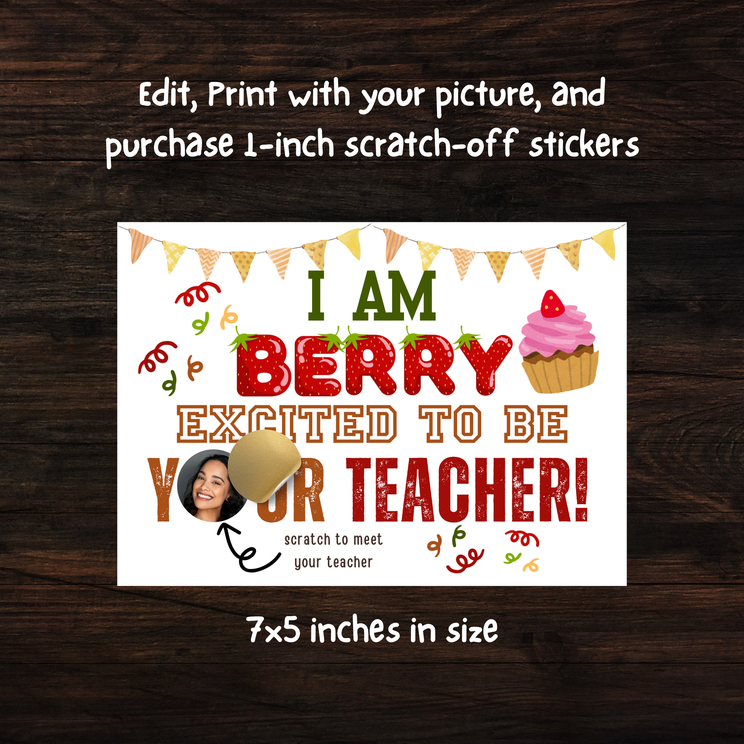 Meet the Teacher Scratch off Postcard Editable Template Back to School ...