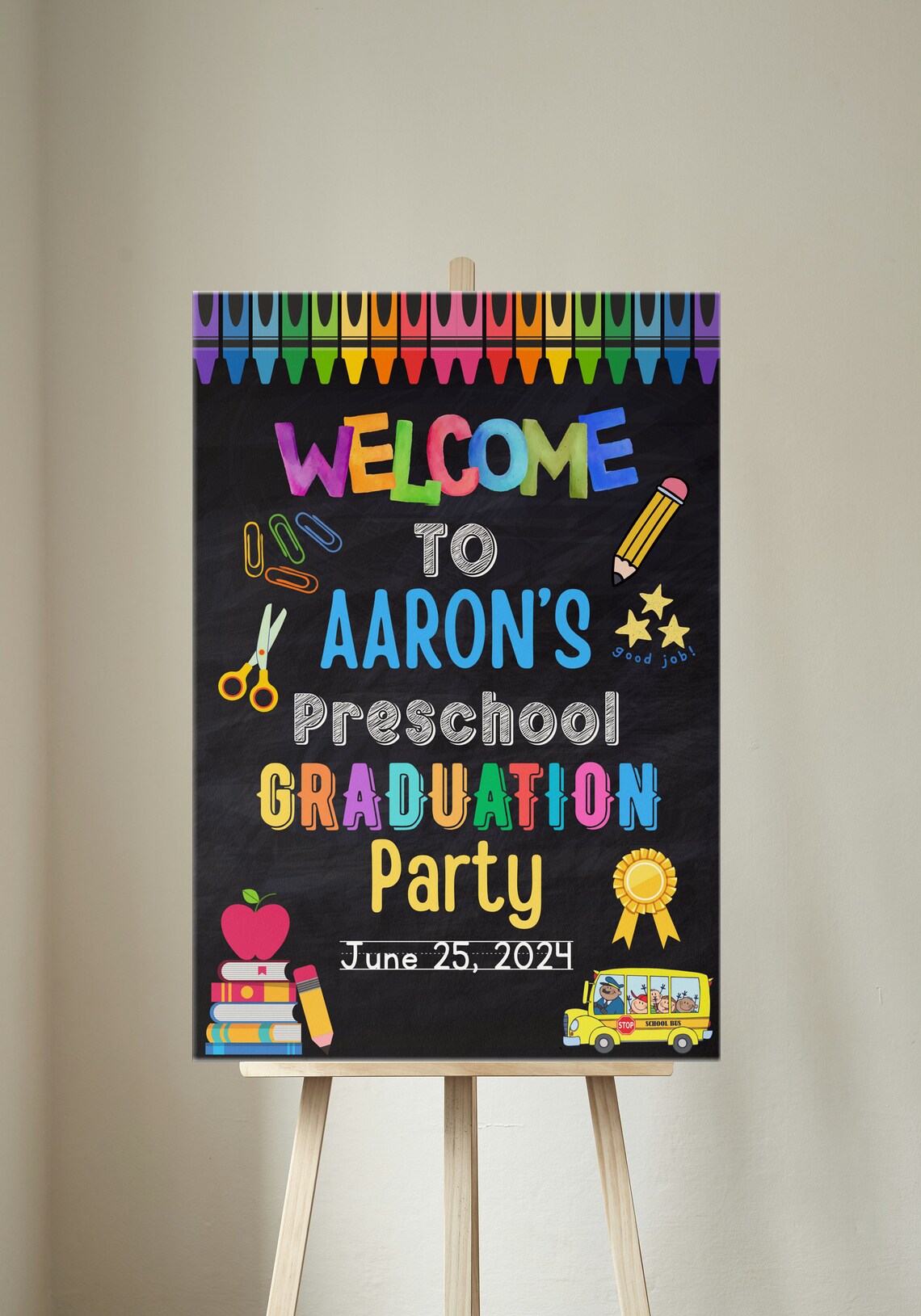Preschool Graduation Party Decorations Welcome Sign Made to Order ...