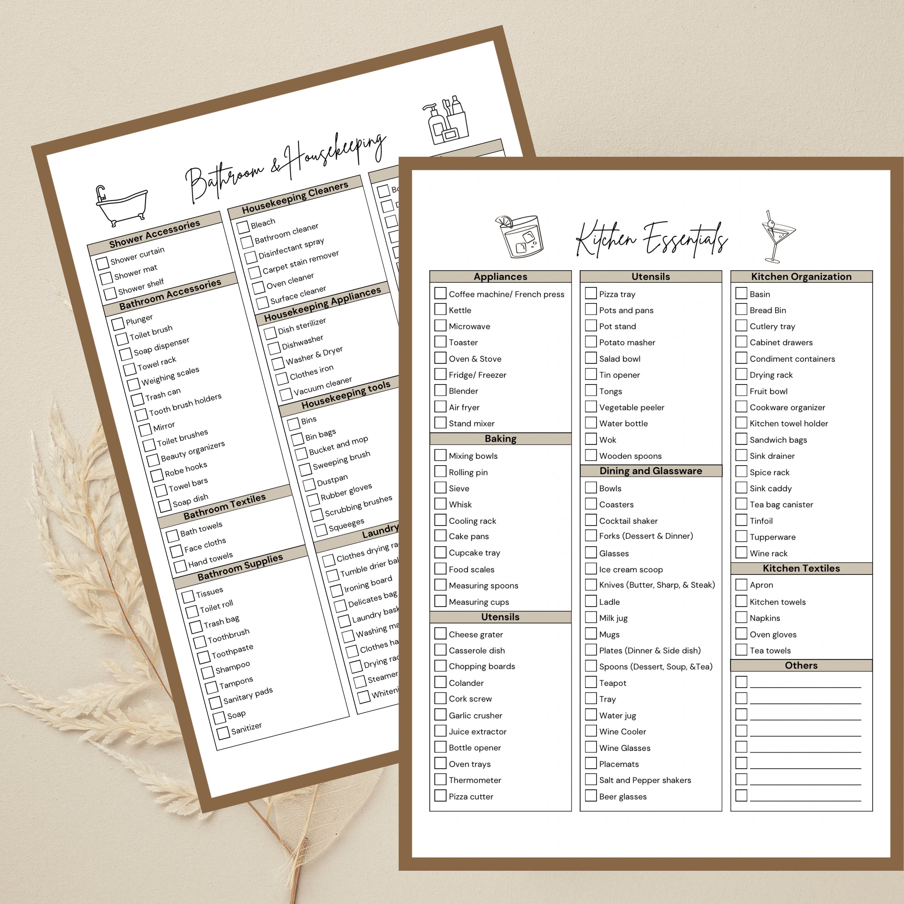 Moving Checklist Printable Moving Guide New Home Essentials Instant ...