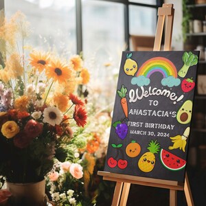 Dancing Fruits Birthday Party Decorations Kawaii Fruits Bday Deco ...