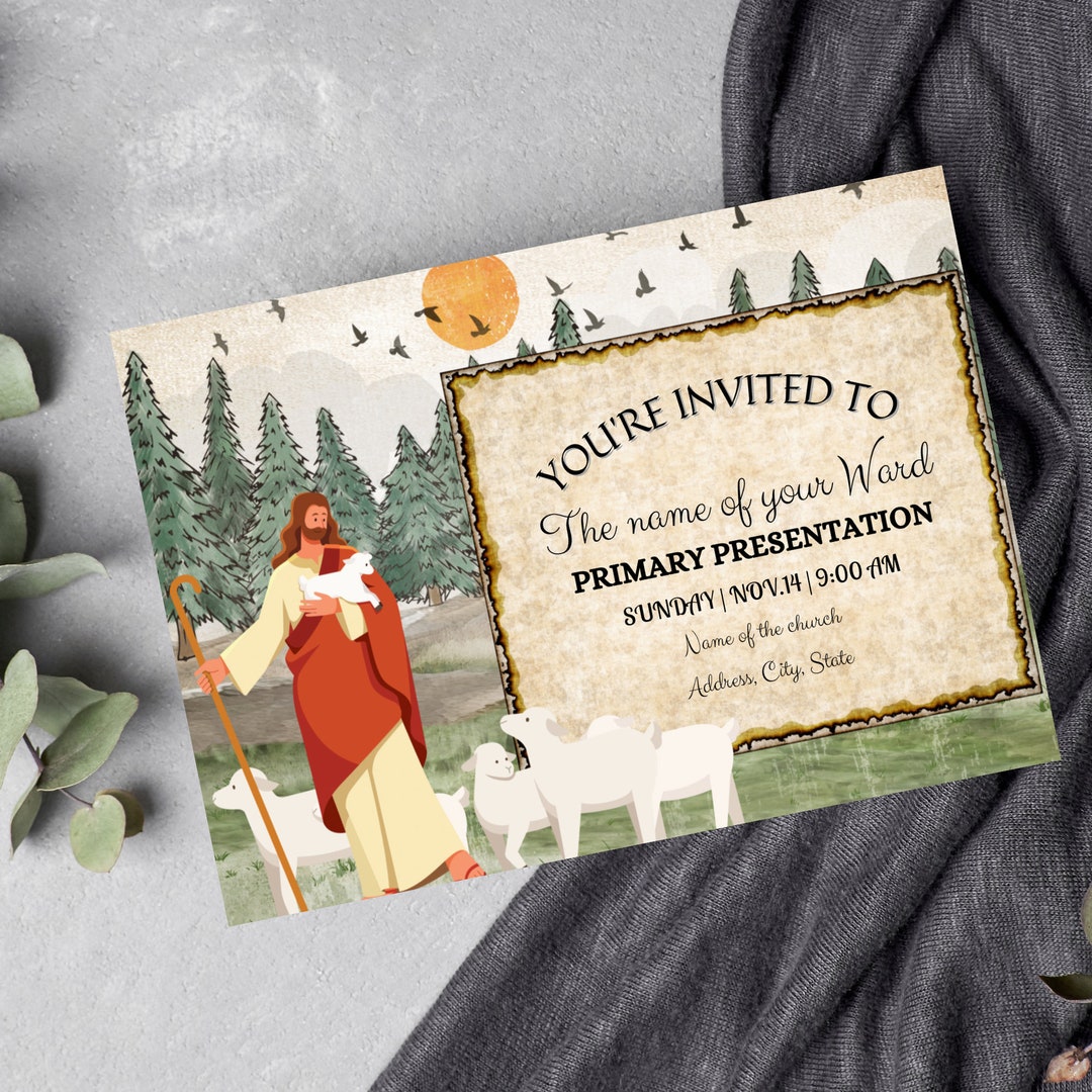Primary Presentation Editable Invitation Template, Church Event ...
