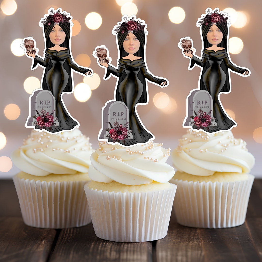 Death to My 20s Party Favors RIP to My Twenties Cupcake Toppers Cake ...
