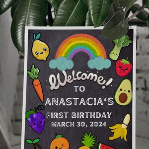 Dancing Fruits Birthday Party Decorations Kawaii Fruits Bday Deco ...