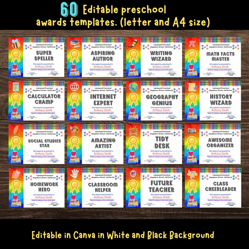 Preschool Graduation Invitation Graduate Keepsake Diploma Awards ...