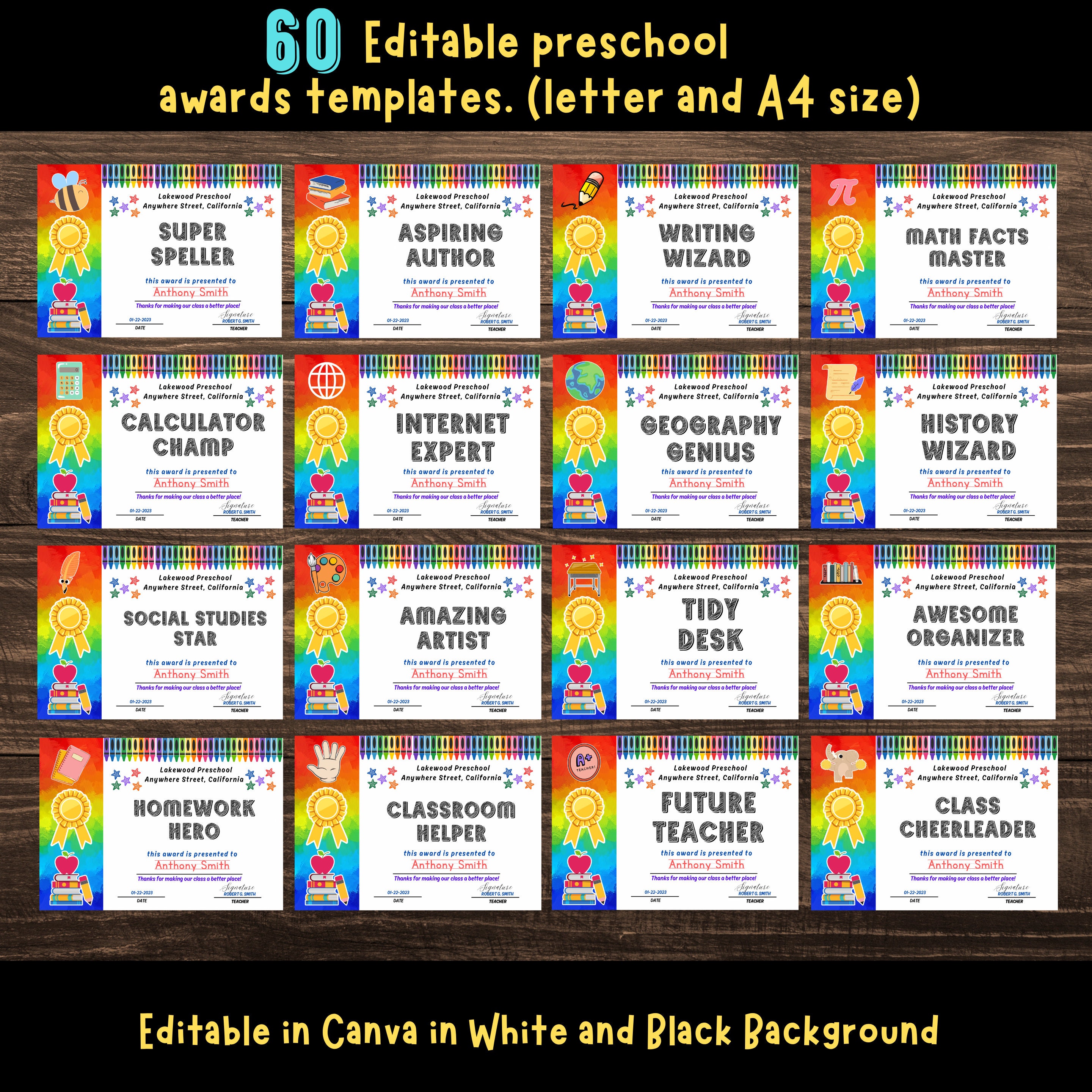 Preschool Graduation Invitation Graduate Keepsake Diploma Awards ...