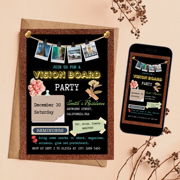 Vision Board Party - Etsy