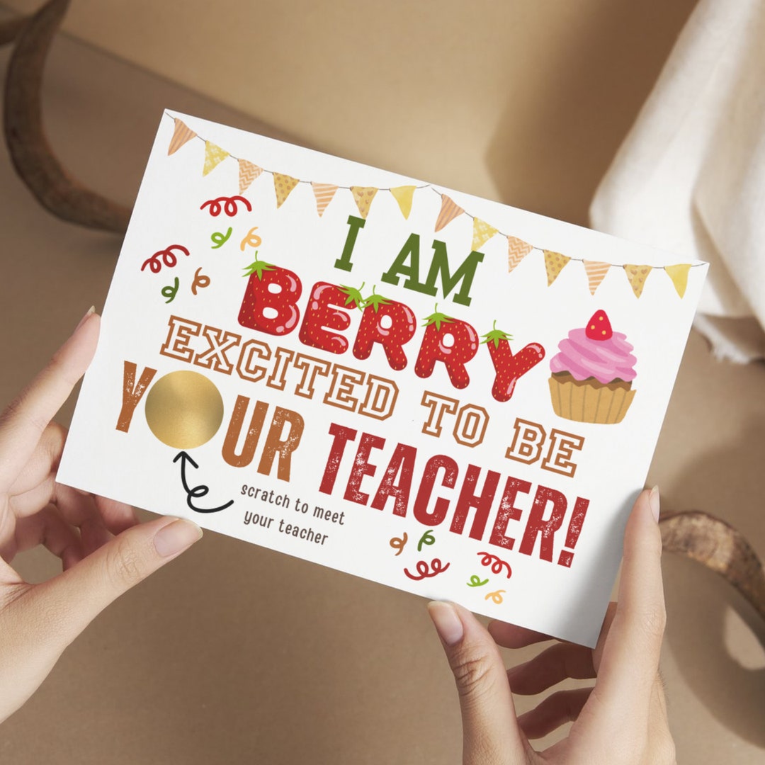 Meet the Teacher Scratch off Postcard Editable Template Back to School ...