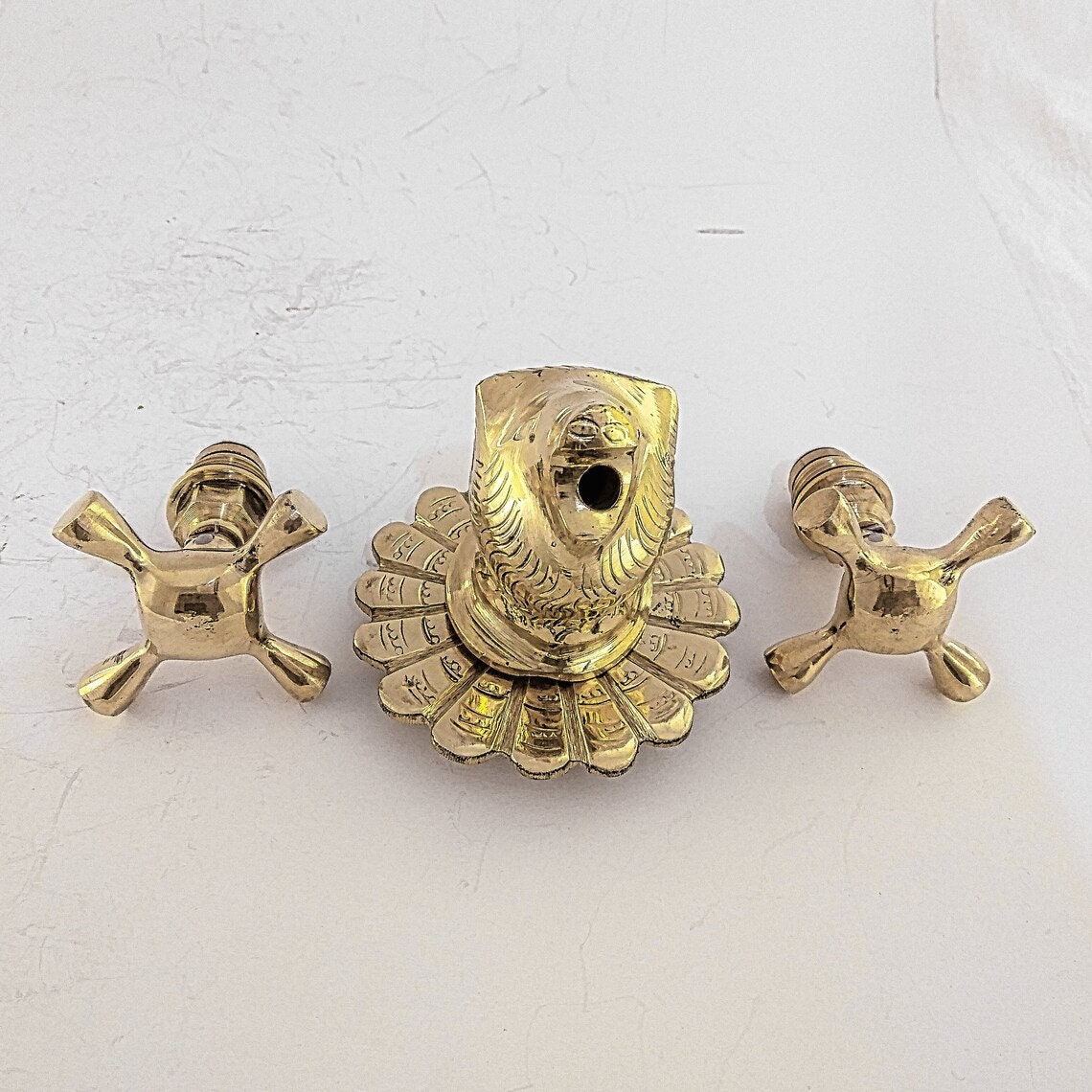 Moroccan Wall Brass Faucet, Lion Head-shaped Faucet, Bathroom Lion Head ...