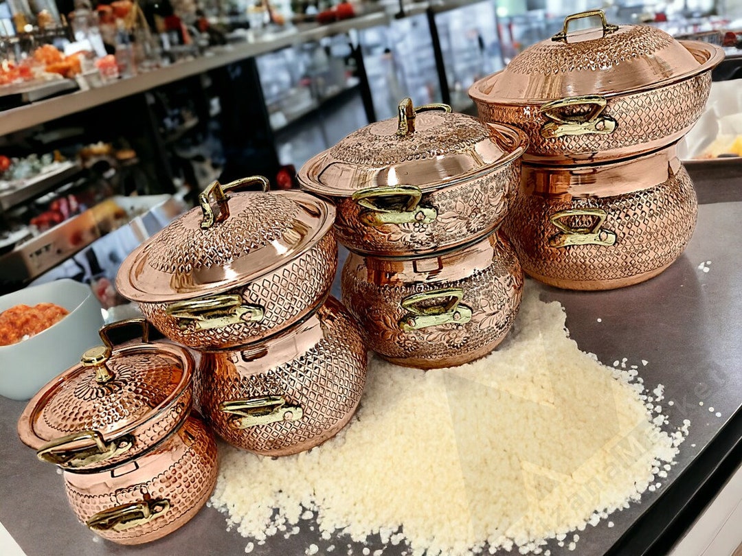 Hammered Copper Couscous Pot Copper Cookware Pots COPPER STEAMER - Etsy