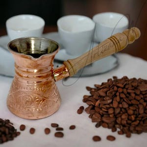 Authentic Handcrafted Moroccan Coffee Pot: Brass Traditional Brewing ...