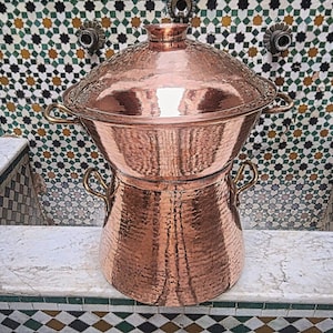 Moroccan Steamer Pot Cookware Couscoussier, Moroccan Couscous Group ...