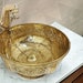 Copper Vessel Sink Engraved Basin Solid Bathroom Vessel Vanity, Counter ...