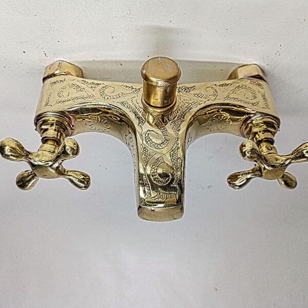 Antique Brass Gooseneck Faucet - Etsy