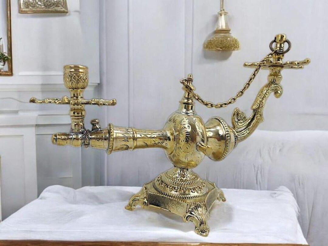 Handmade Aladdin Magic Lamp, Genie Lamp, Christmas ,brass Lamp Spec ...