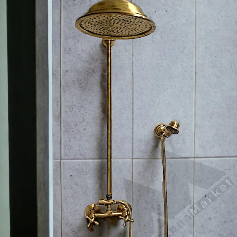 Antique Copper Shower Fixtures - Etsy