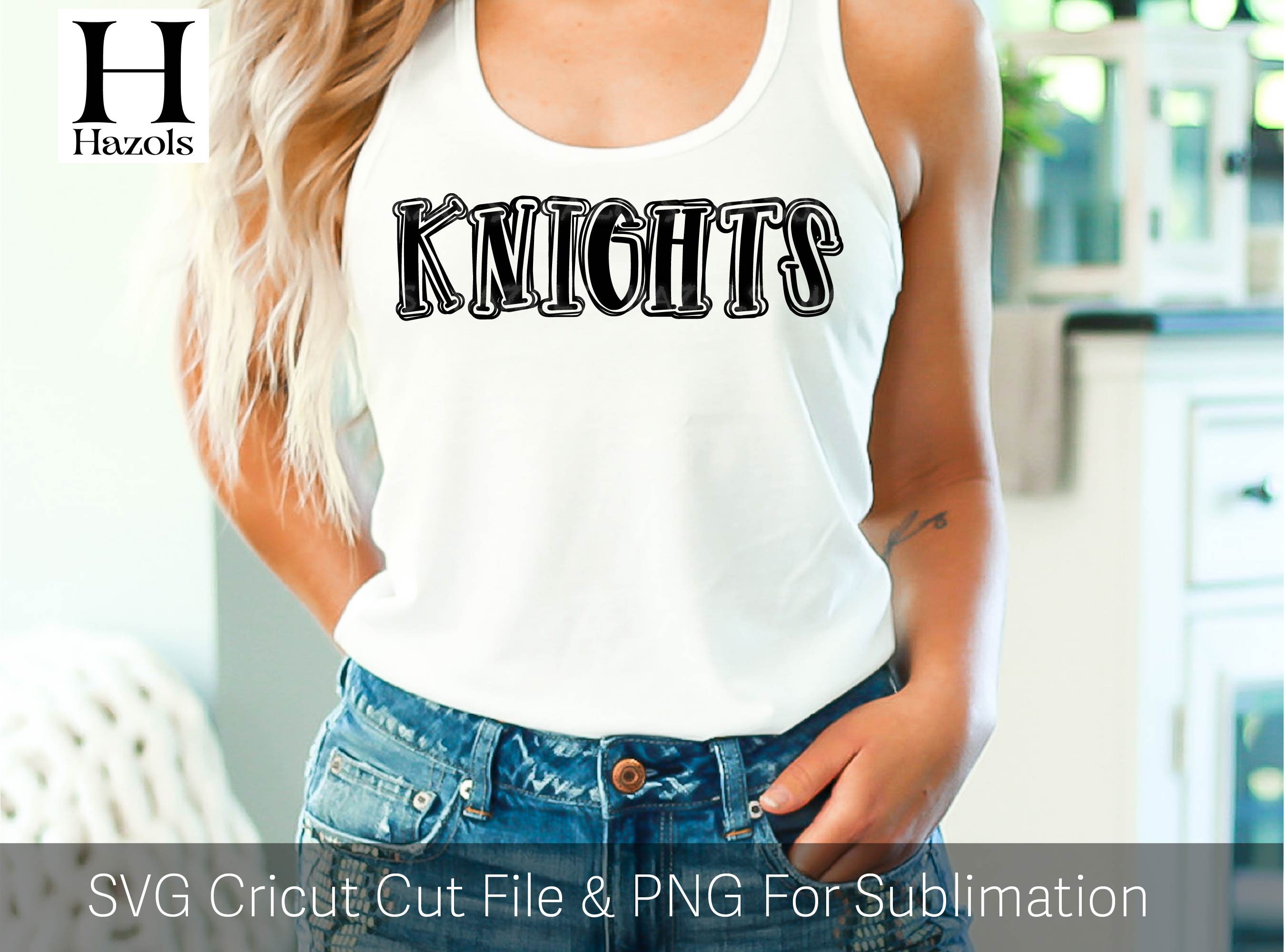 Knights SVG, Knights Mascot Sublimation PNG, Hand Drawn Doodle Letters ...