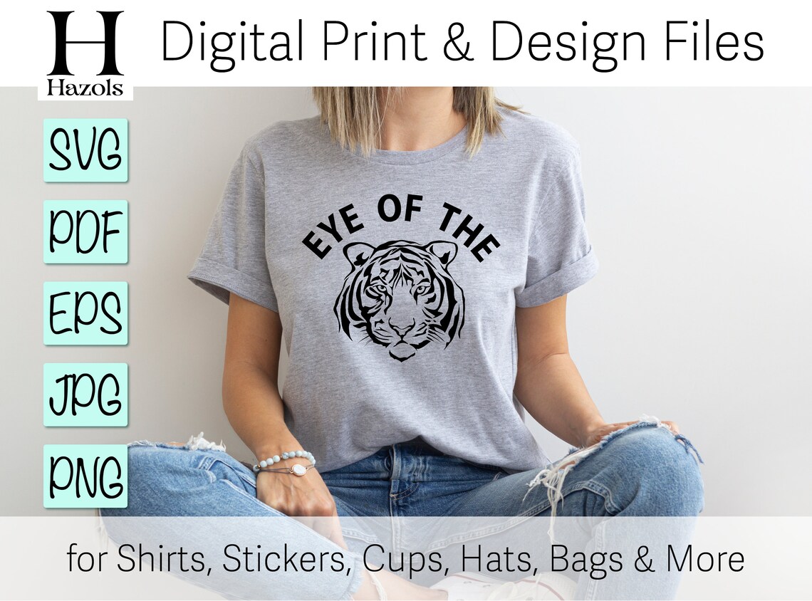 Eye of the Tiger SVG, Gym Shirt SVG, Fitness Shirt Design, Workout ...