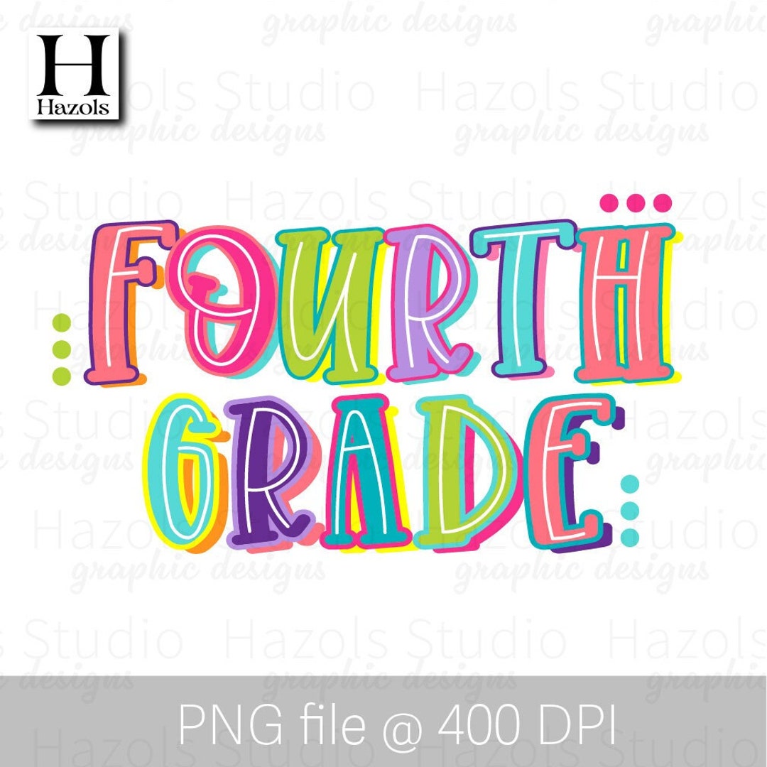 Fourth Grade Png, Doodle Letters Png, Preppy Hand Drawn Letters Png ...
