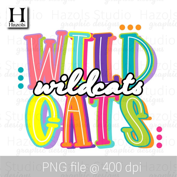 Wildcats Block Letters Svg - Etsy