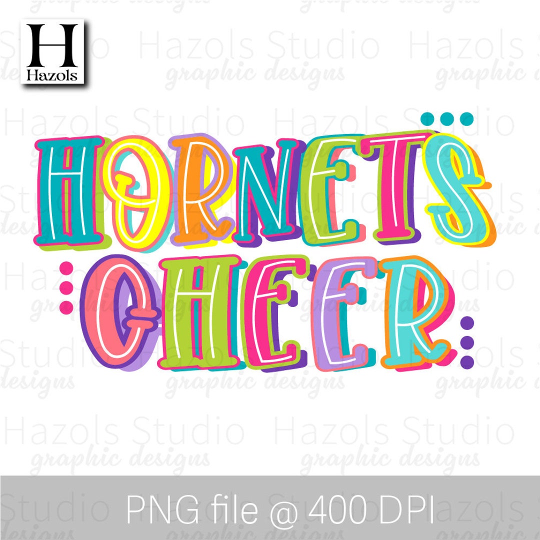 Hornets Cheer Png | Hornets Cheer Doodle Letters | Cheer Sublimation ...