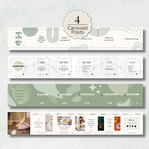 Nutrition Coach Instagram Post and Reels Bundle Template | Canva ...