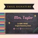 Teacher Email Signature Template Editable Canva Cute Gift for - Etsy