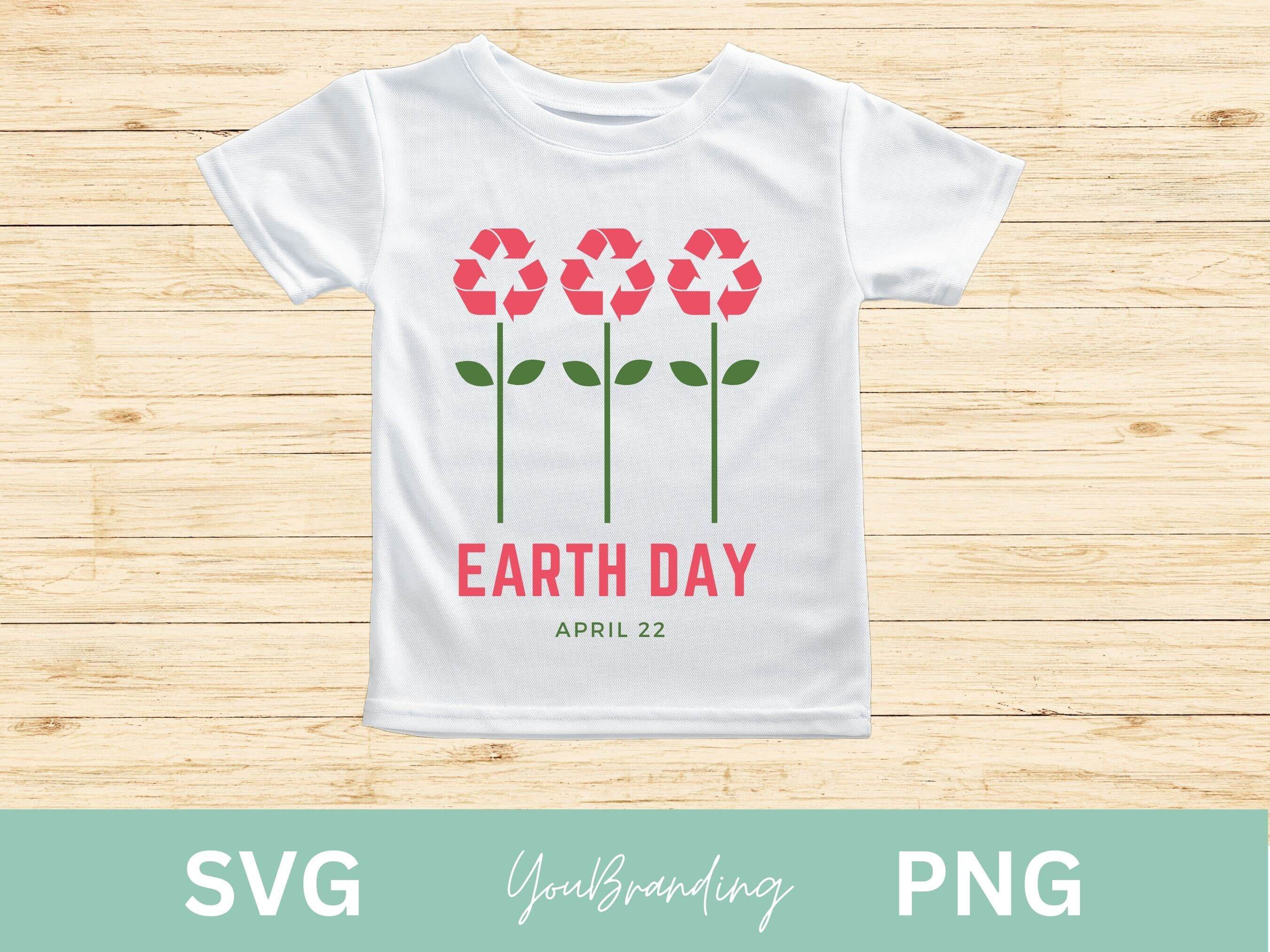 Earth Day SVG Earth Day PNG Recycle SVG Flower Recycling Svg Climate ...