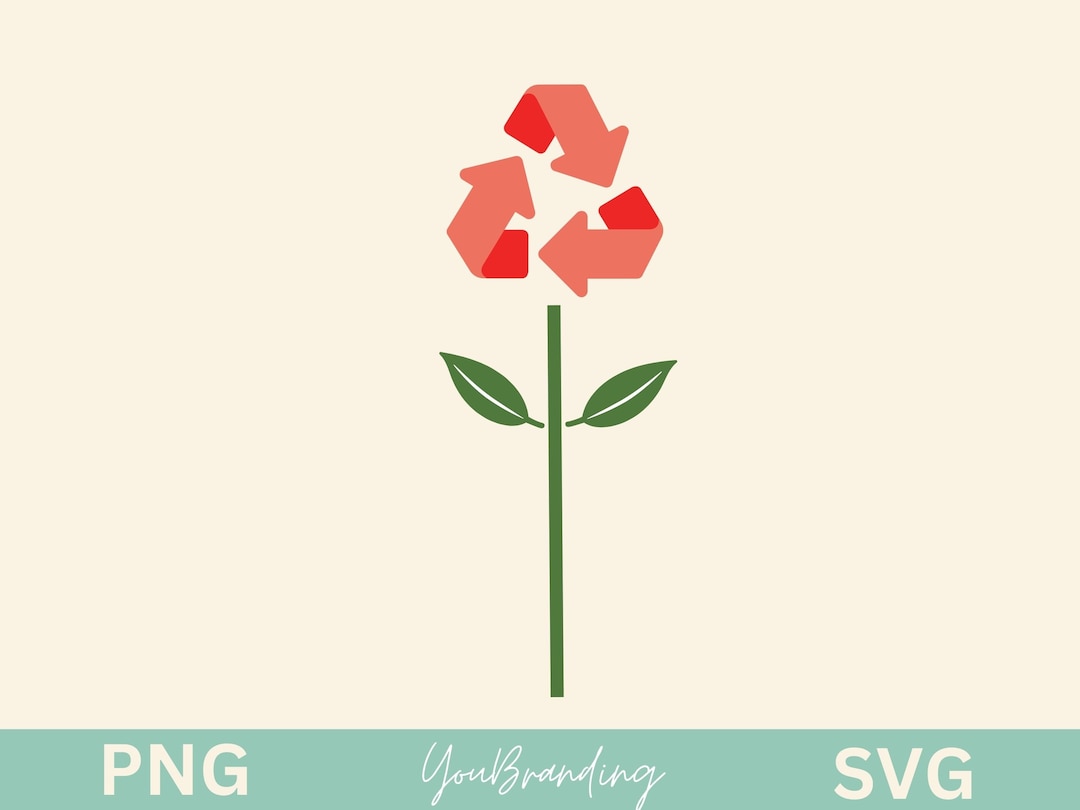 Earth Day SVG Earth Day PNG Recycle SVG Flower Recycle Svg - Etsy