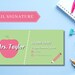 Teacher Email Signature Template Editable Canva Cute Gift for Teacher ...
