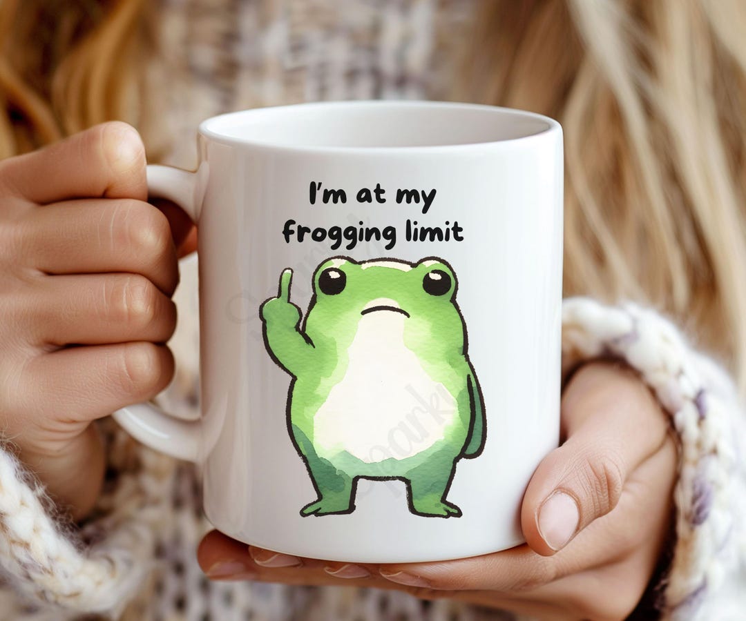 Offensive Frog Coffee Mug, Ceramic Black or White Mug 11oz or 15oz Rude ...