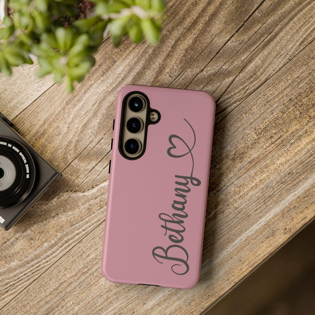 Custom Name Phone Case: Cursive Script With Heart, Magsafe Available - Etsy