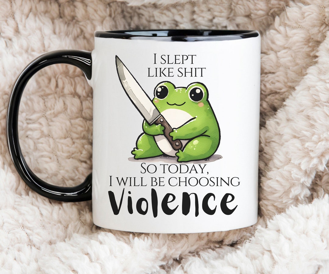 Kawaii Frog Coffee Mug: Offensive Sarcastic Gift - Etsy