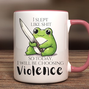Kawaii Frog Coffee Mug: Offensive Sarcastic Gift - Etsy