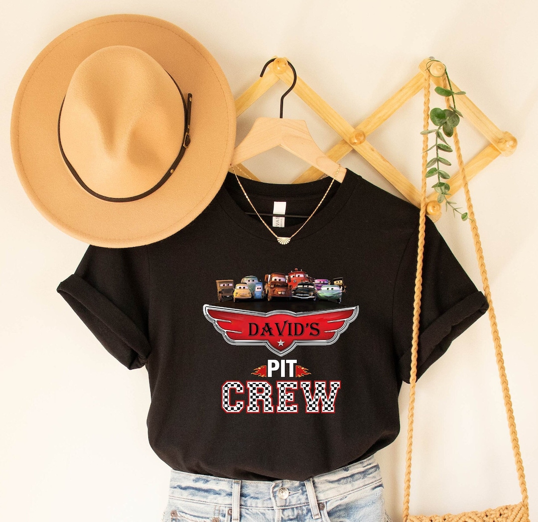 Disney Cars Mcqueen Pit Crew Shirt, Disney Pixar Cars Shirt, Lightning ...
