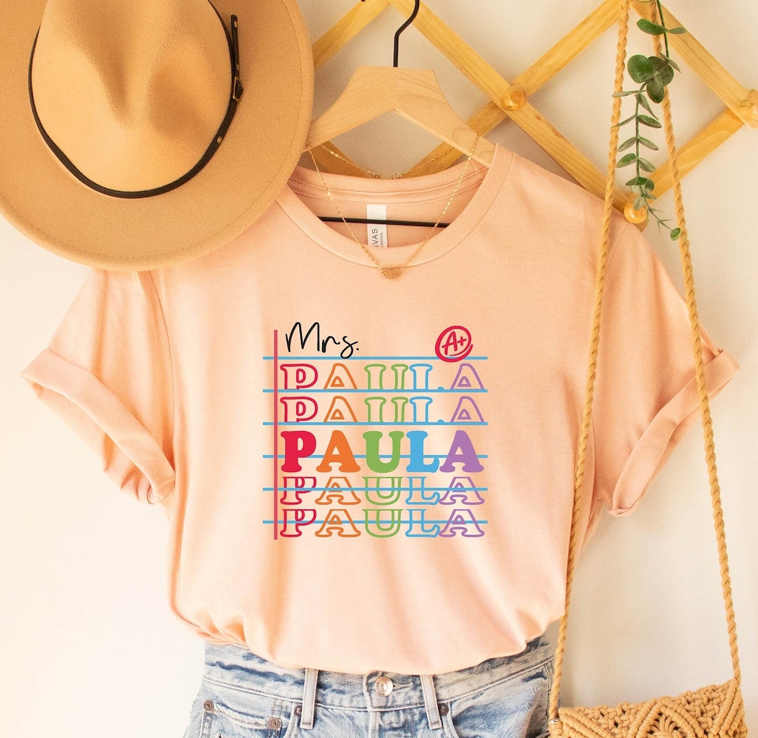 Teacher Name Shirt, Custom Teacher Shirts, Cute Personalized ...