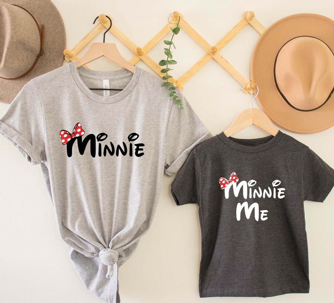 Minnie and Minnie Me T-shirt, Mom and Daughter Matching Shirt, Minnie ...