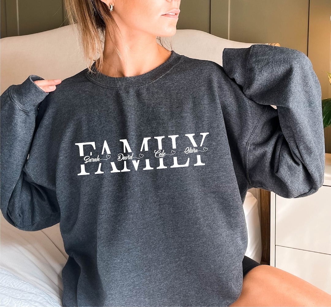 Personalized Family Sweater With Names, Family Reunion Custom ...
