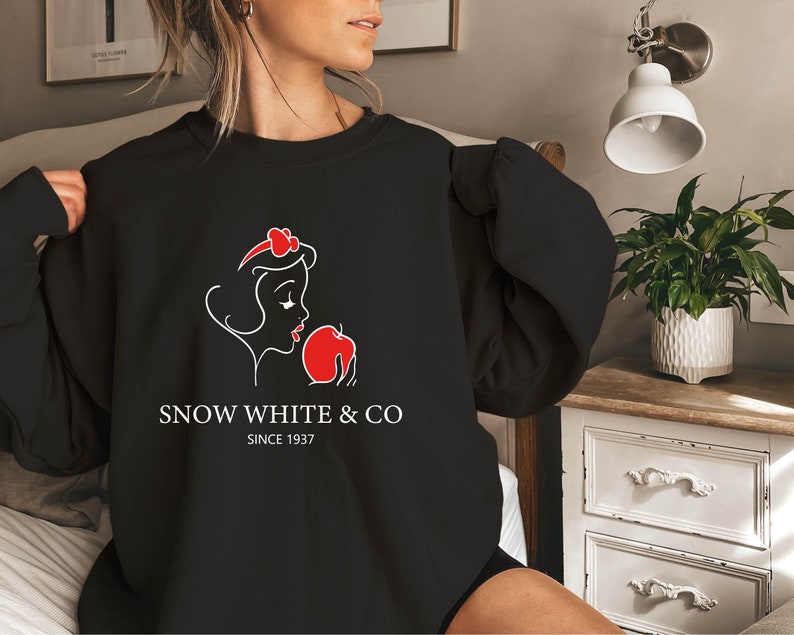 Snow White and Co Sweatshirt, Snow White EST 1937 Sweatshirt, Princess ...