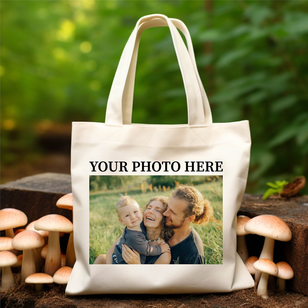 Your Photo Here Custom Photo Bag, Custom Photo Gift for Family Matching ...